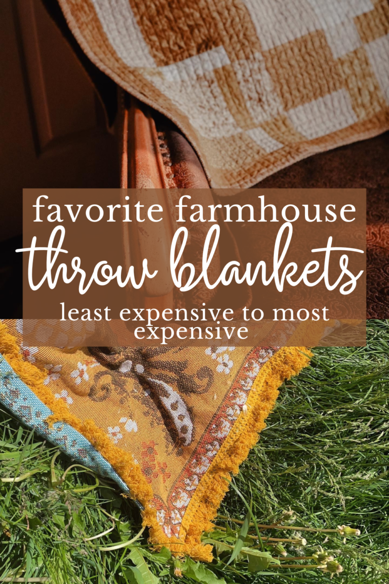 My Favorite Farmhouse Throw Blankets - Wilson Homestead