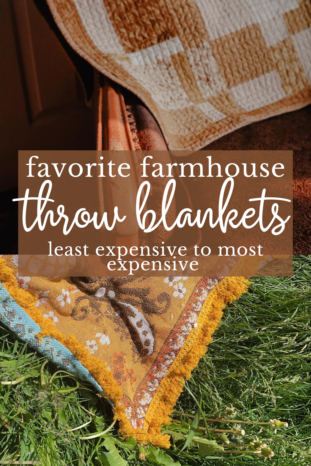 My Favorite Farmhouse Throw Blankets - Wilson Homestead